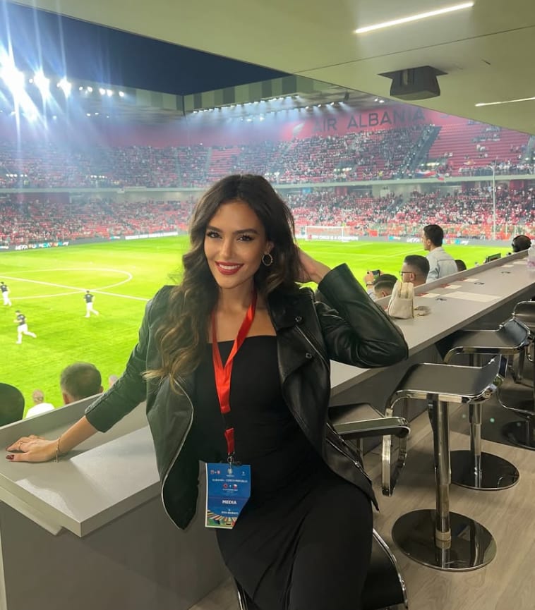 UEFA Champions League host Eva Murati melts internet with shoestring ...