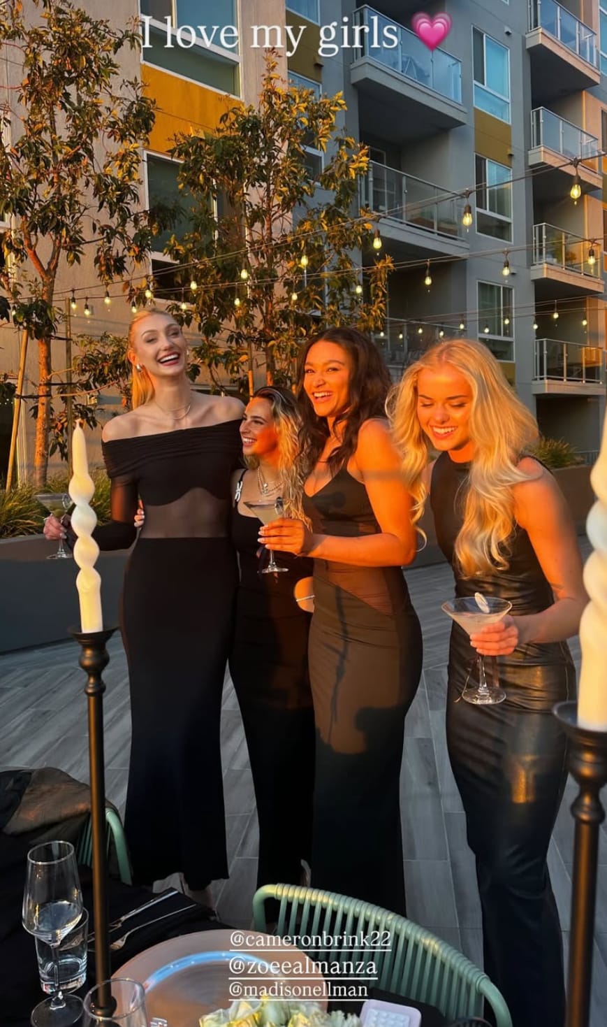 WNBA star dazzles in off-shoulder black gown for girls night out ...