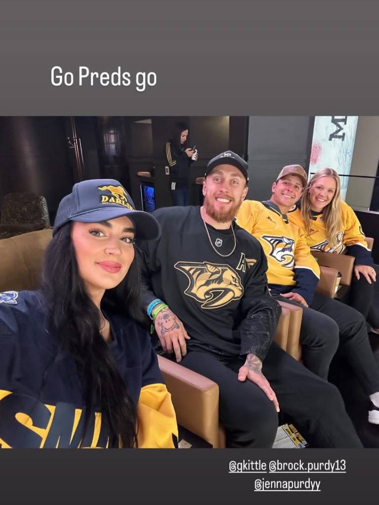 Brock Purdy’s wife Jenna shares fun 49ers couples date night with Kittles