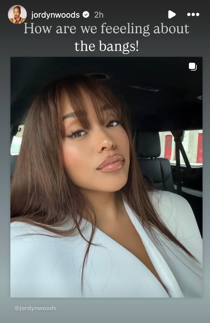 NBA WAG Jordyn Woods shares dramatic new look before Knicks playoffs begin