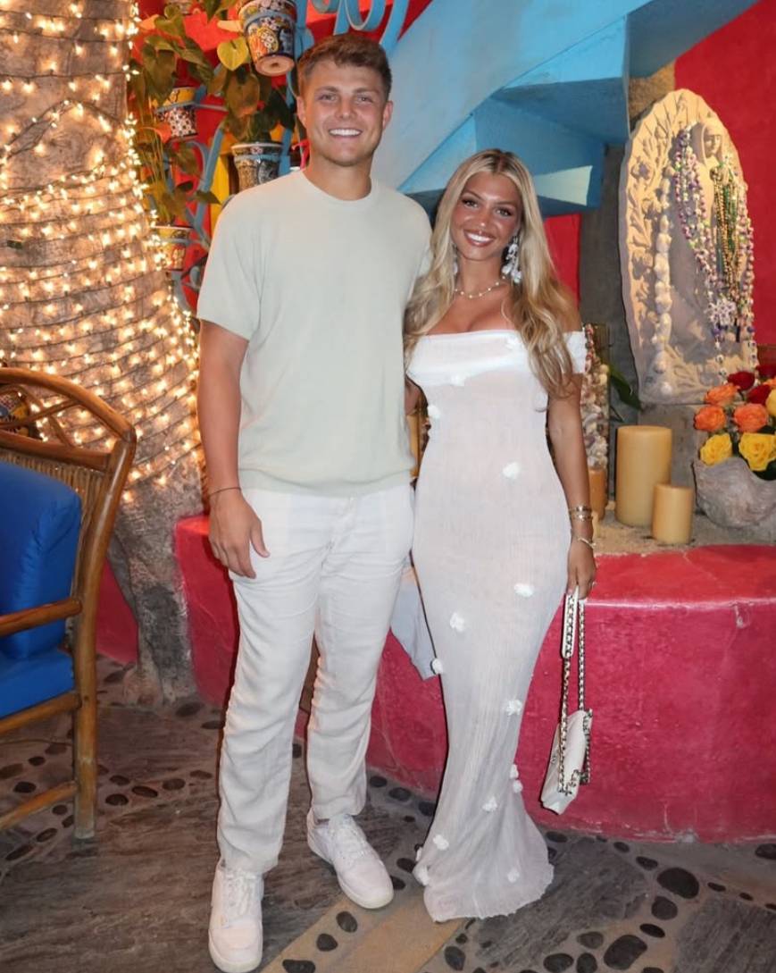 Dolphins ‘0’ QB Zach Wilson’s soon-to-be bride Nicolette wears white ...