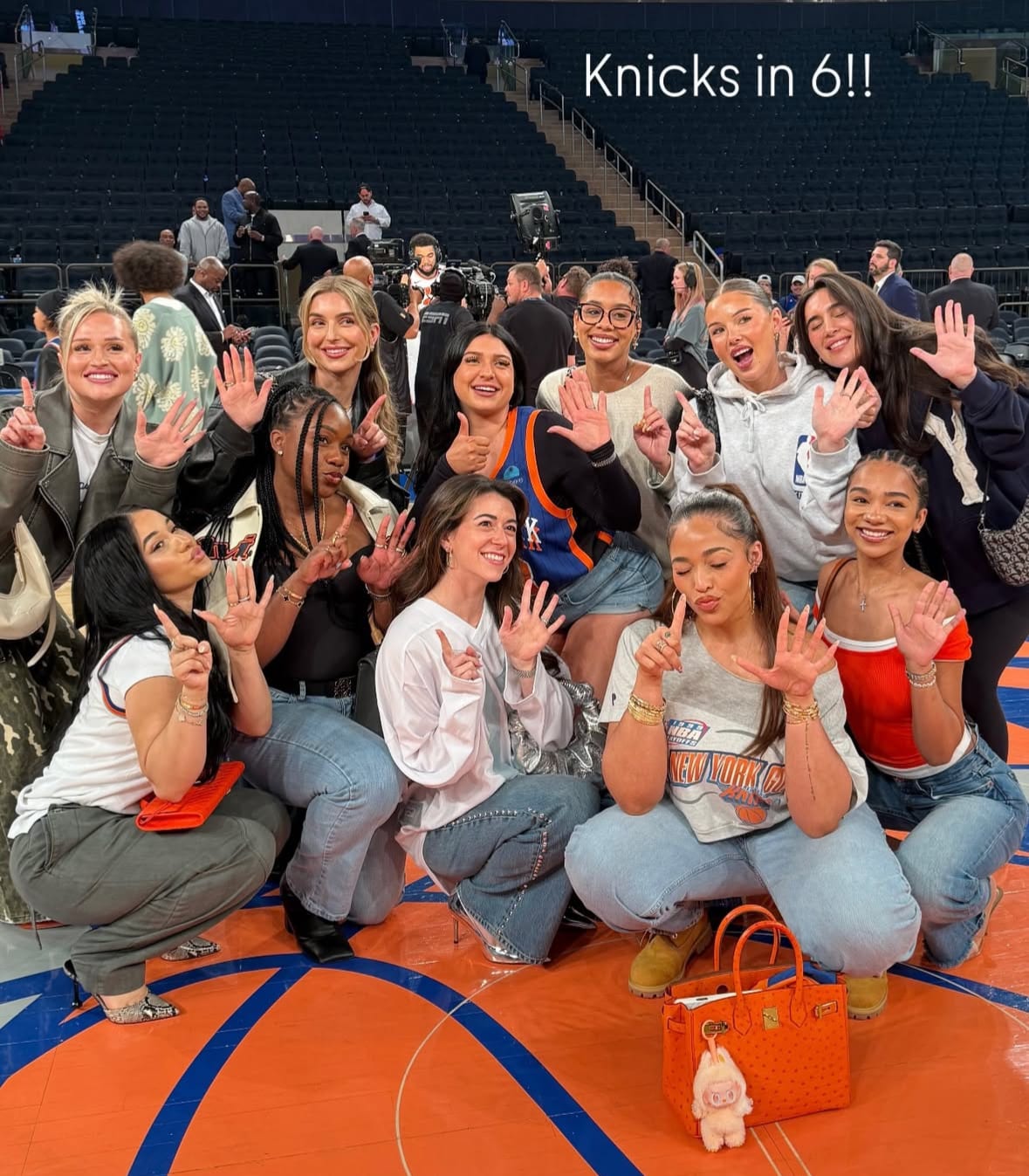 Karl-Anthony Towns' gf Jordyn Woods posts epic Knicks WAGs photo after Celtics win