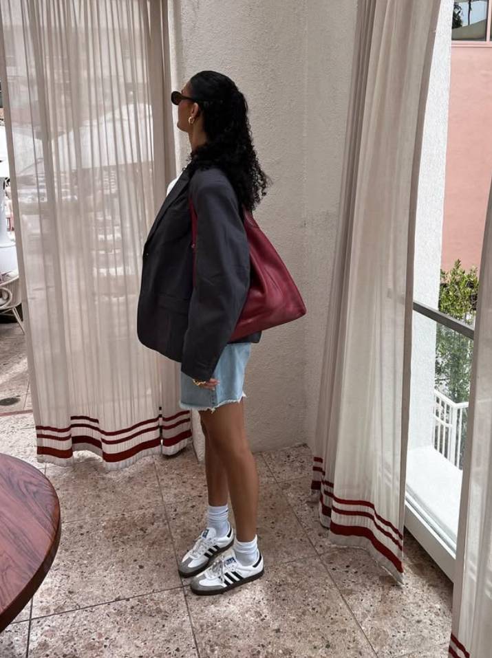 UCLA star Lauren Betts rocks cutoff jean shorts with blazer top in bold fit