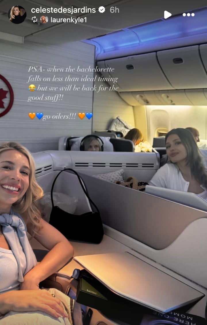 Leon Draisaitl's fiancée on bachelorette party plane when he scores OT ...