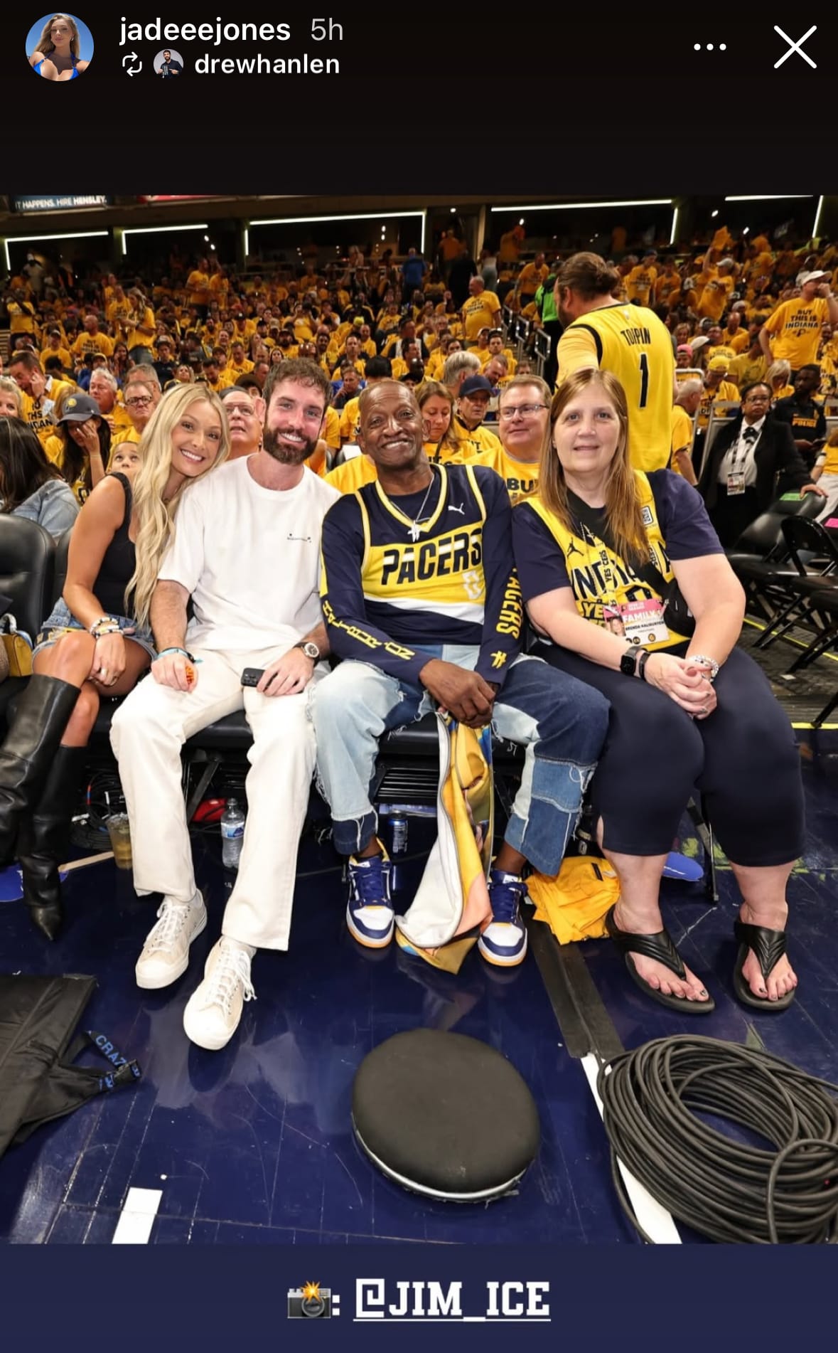 Pacers WAG Jade Jones upstages Tyrese Haliburton’s dad, mom in custom fit