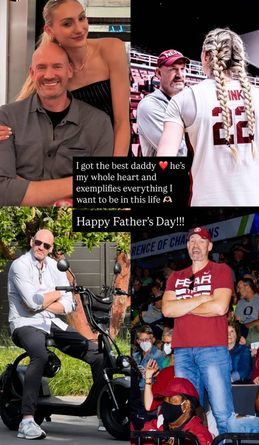 WNBA star Cameron Brink shares rare photos with super tall dad ...