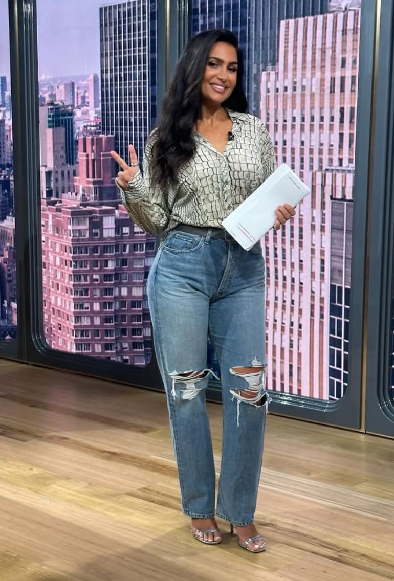 ESPN’s Molly Qerim flexes ripped-jeans fit ready for tan lines in NBA ...