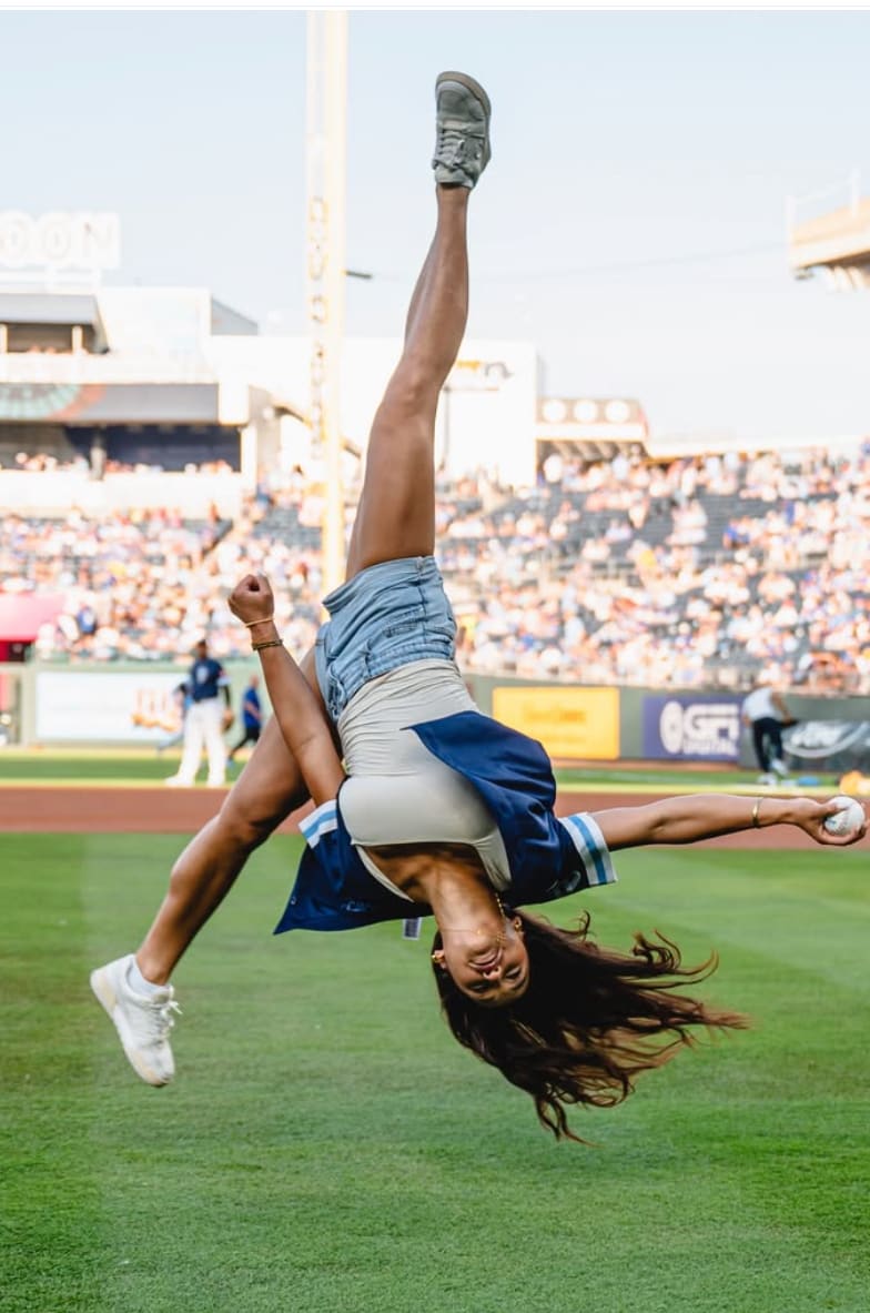 Aleah Finnegan crushes jean shorts fit almost as perfect as Royals ...