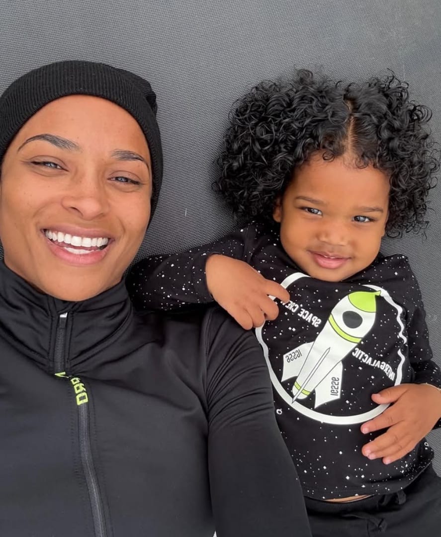 Ciara goes adorable twins with baby Amora looking just like dad Russell ...