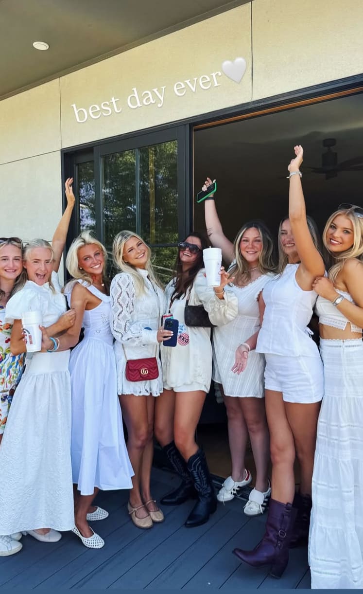 Lane Kiffin’s daughter Landry rocks white-out Ole Miss fit on game day