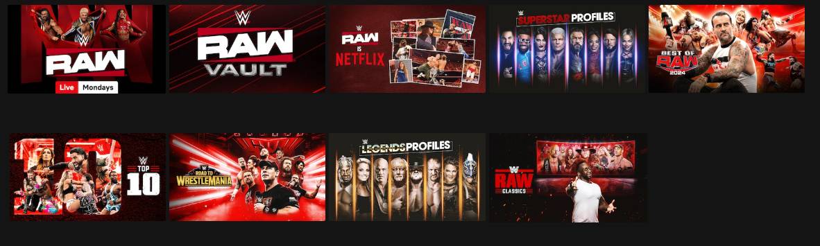 New WWE Programs Listed On Netflix, Including Content Vaults For Raw ...